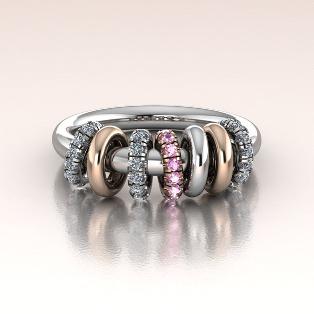 14k Gold Kinetic Rings for Women - ANTOANETTA