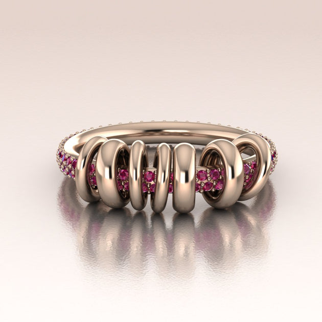 Ruby Anniversary Rings for Women - ANTOANETTA